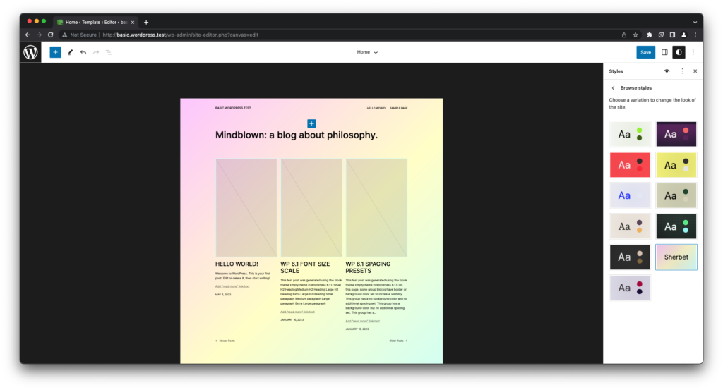 Introduction to the Site Editor - Full Site Editing